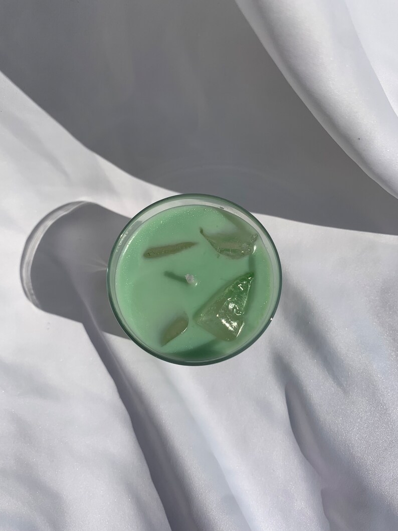 Matcha Latte Candle Iced Matcha Latte Scented Handmade Candle, Matcha ...