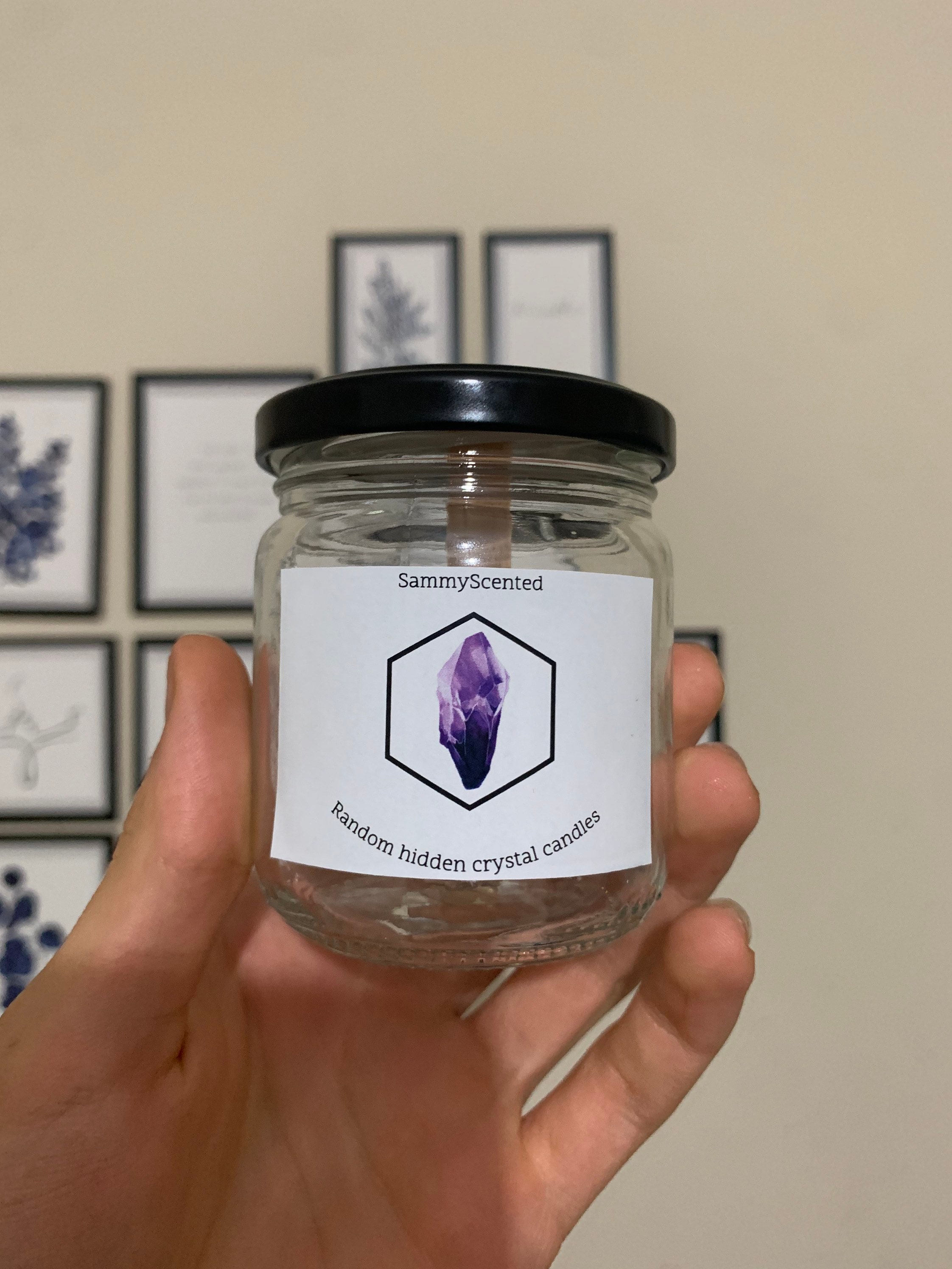Hidden Crystal Candle, Surprise Crystal Candle, Hidden Crystal Soy Wax ...