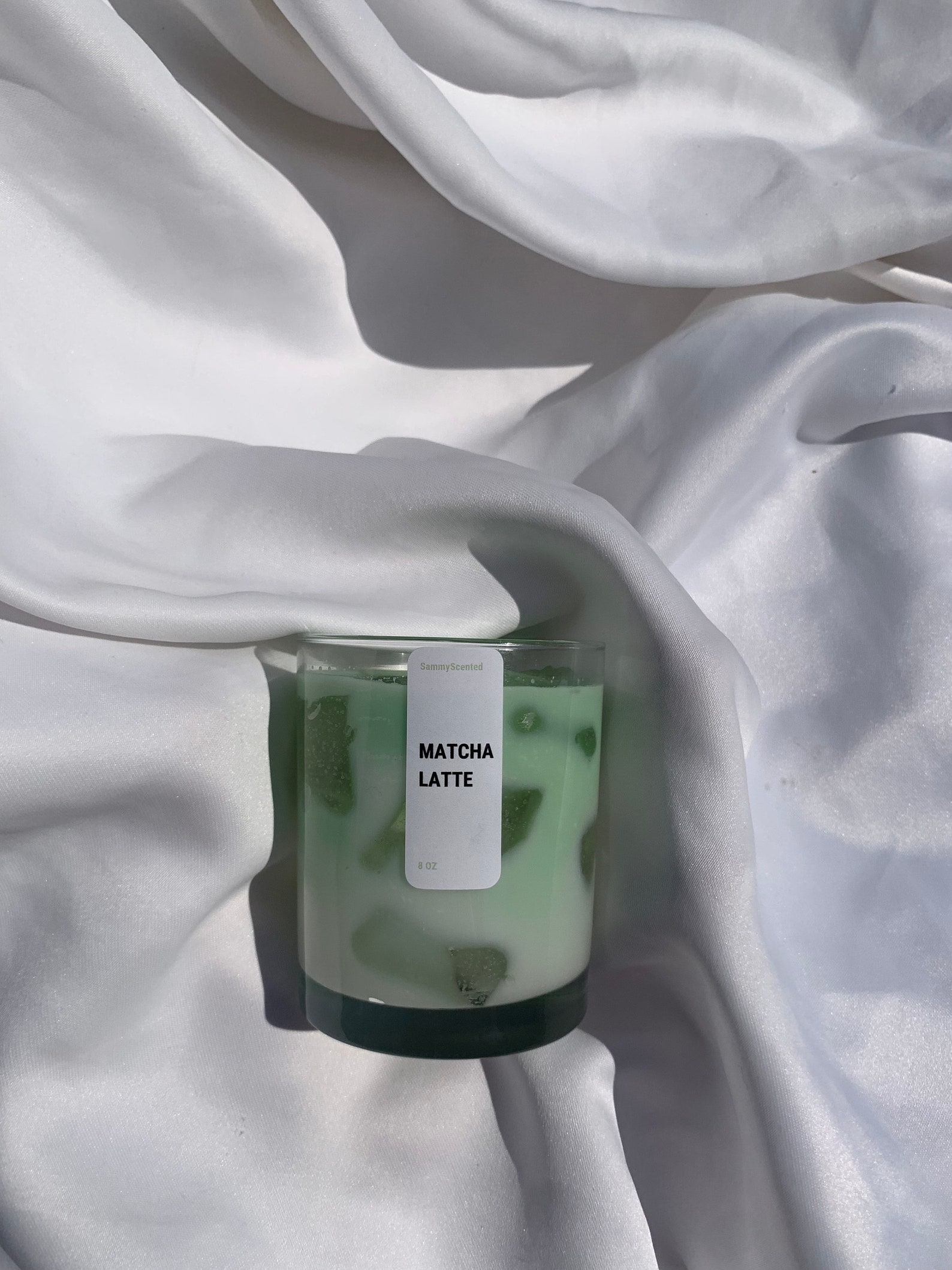 Matcha Latte Candle Iced Matcha Latte Scented Handmade Candle, Matcha ...