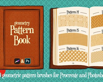 96 Procreate Geometric Pattern Brushes / Procreate Seamless - Etsy