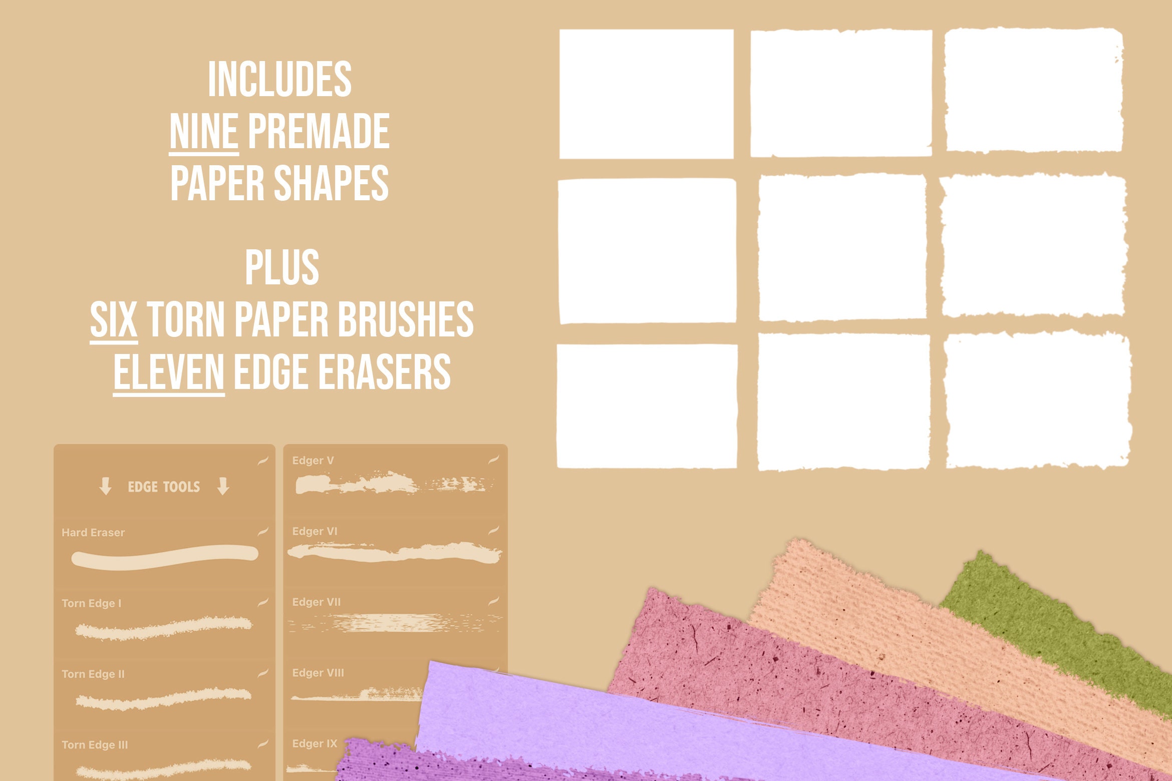 Procreate Paper Texture Creator 143 Brushes Paper Brushes - Etsy