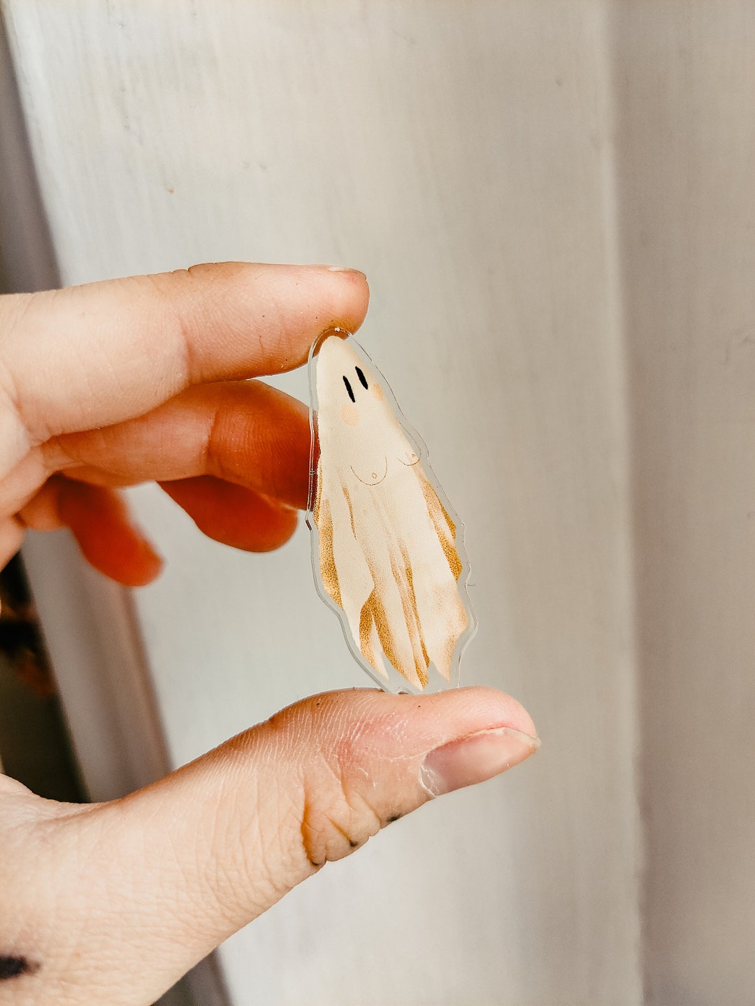 Boo Bies Ghost Pin, Illustrated Acrylic Pin, Funny Feminist Gift ...