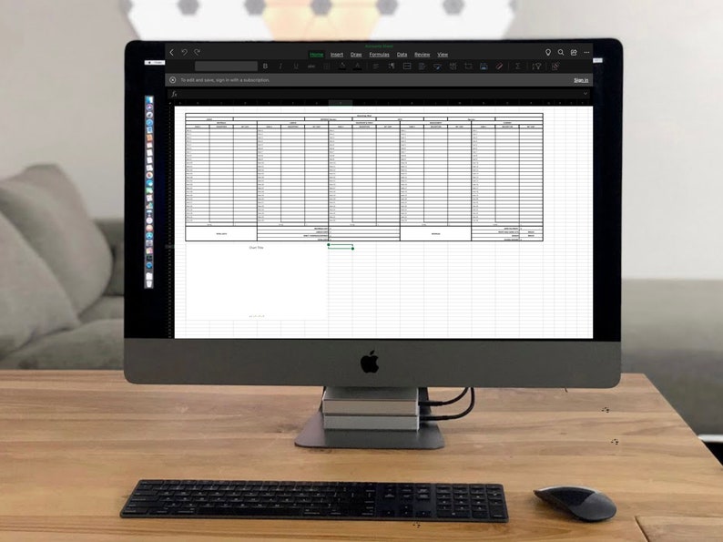Company Accounting Spreadsheet Template - Etsy