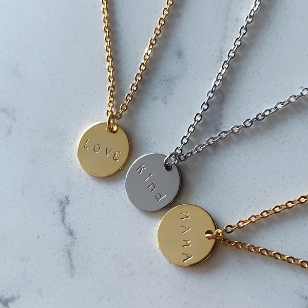 Handstamped Jewelry - Etsy