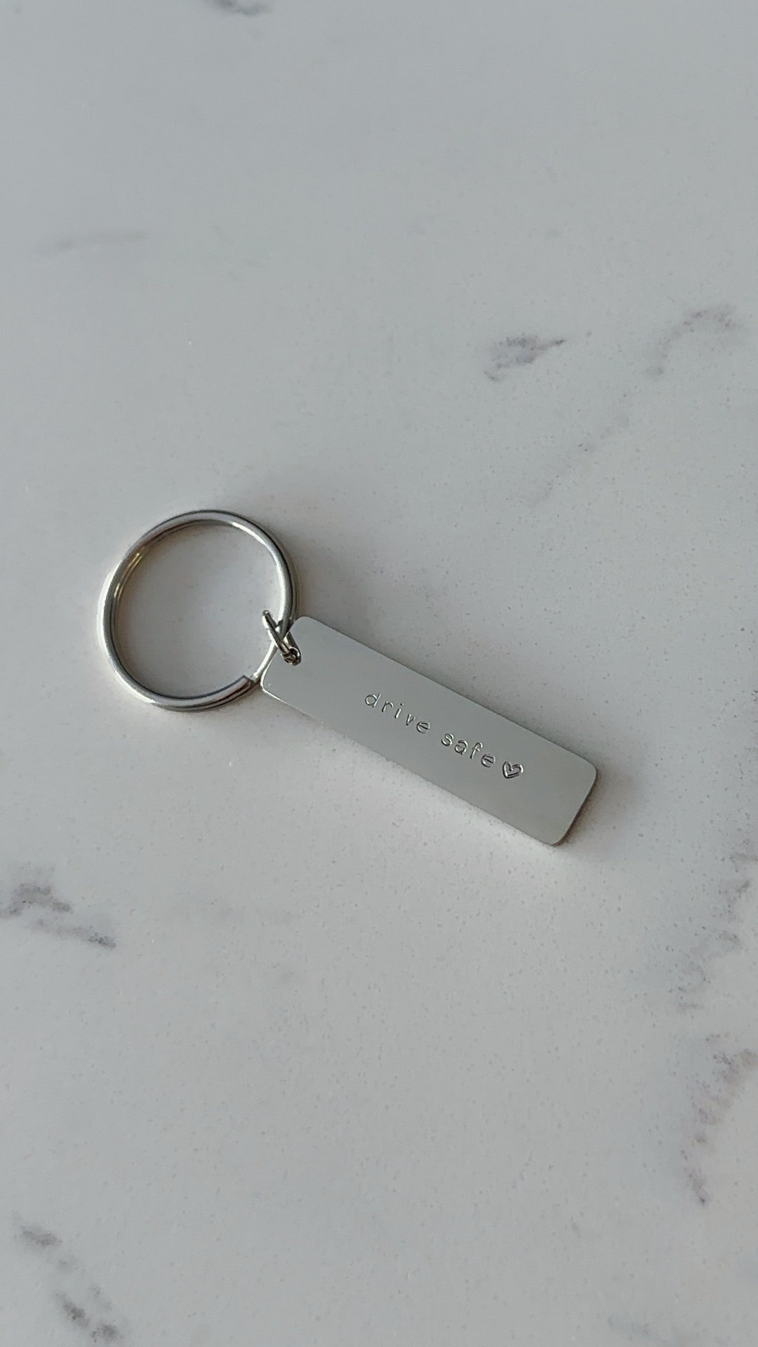 Personalized Drive Safe Keychain | Custom Engraved Message Keychain ...