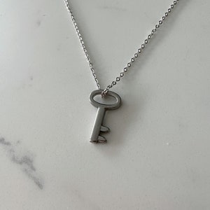 Lock and Key Pendant Necklace Set | Matching Necklace Key and Padlock ...