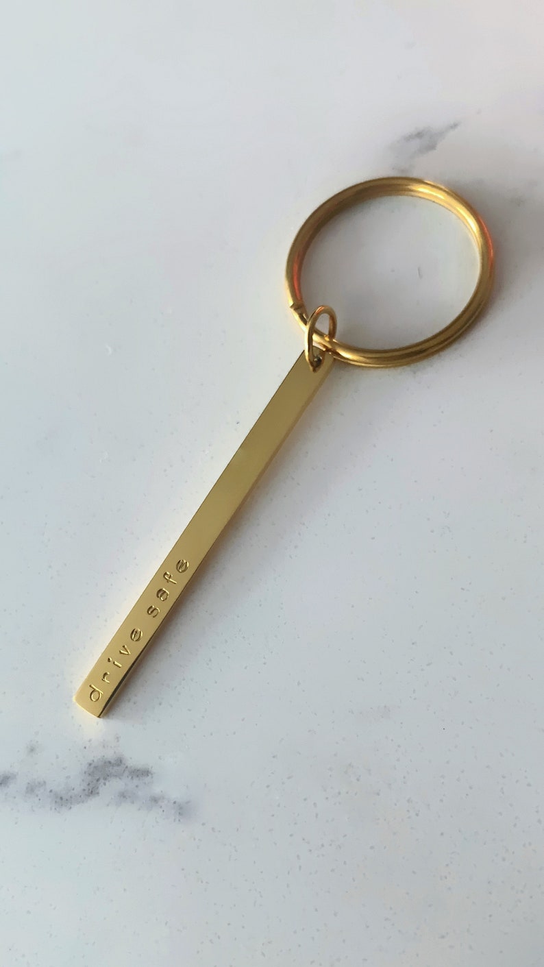 Personalized Keychain Custom Engraved Name Date Message - Etsy