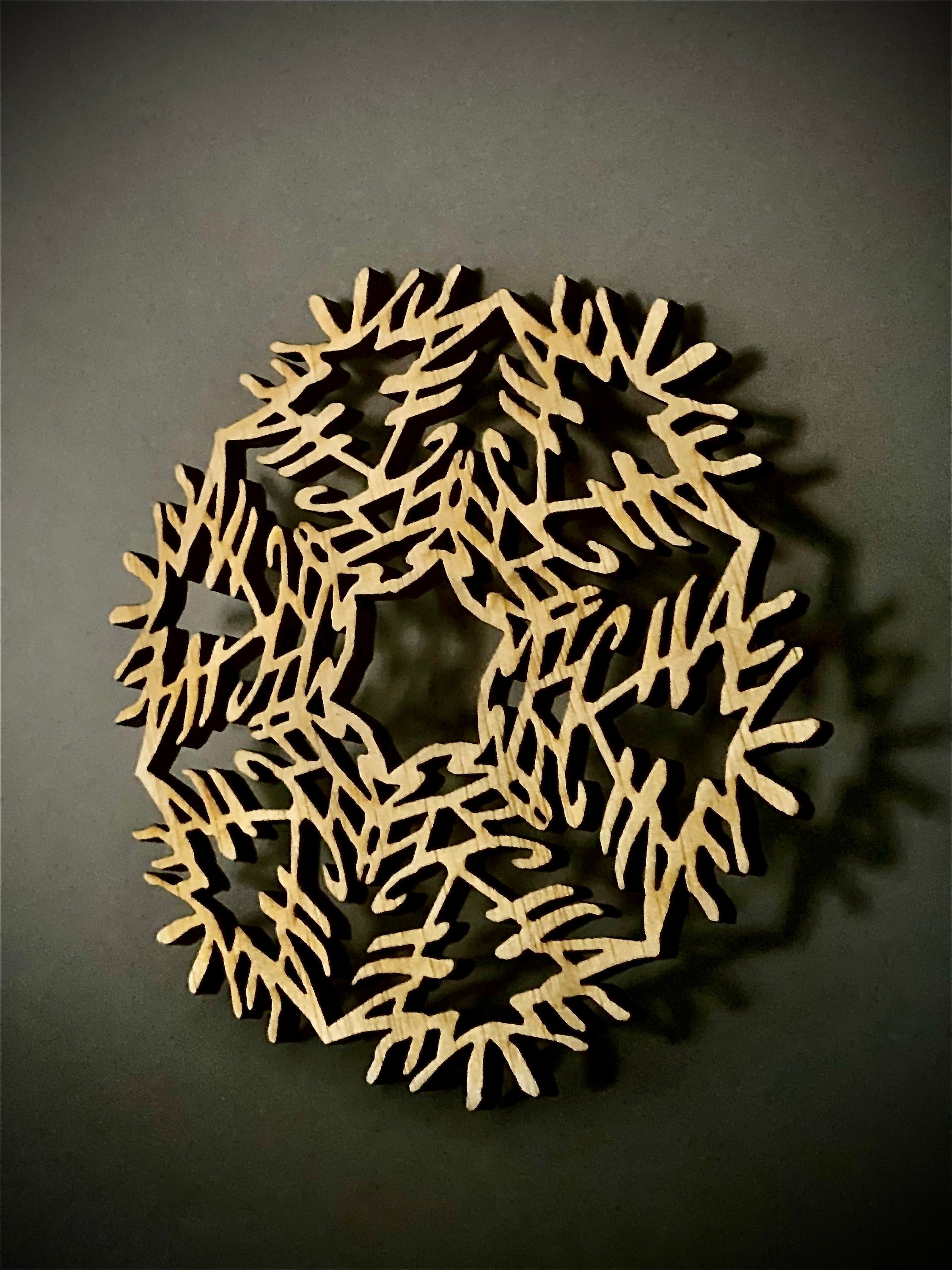 Custom Wooden Snowflake Name Ornament | Etsy