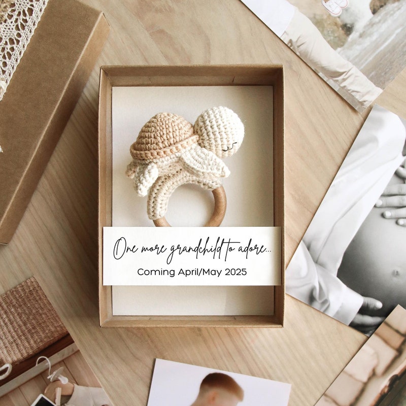 Rattle Announcement Box - Etsy