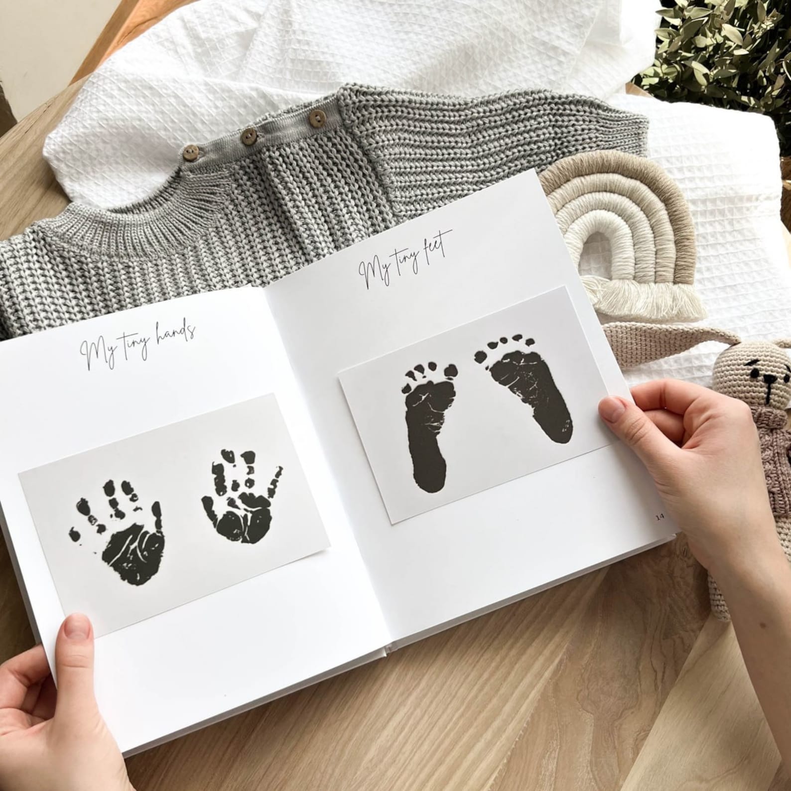 Baby Memory Book First Year, Baby Book Girl Baby Shower Gift, Keepsake ...