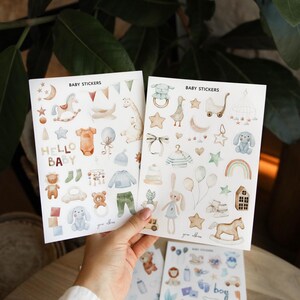 Baby Scrapbook Stickers, Baby Boy Stickers Printable, New Baby Scrap ...