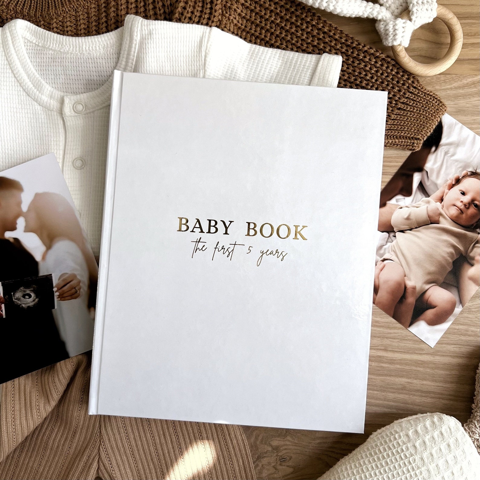 Baby Memory Book First Year, Baby Book Girl Baby Shower Gift, Keepsake ...