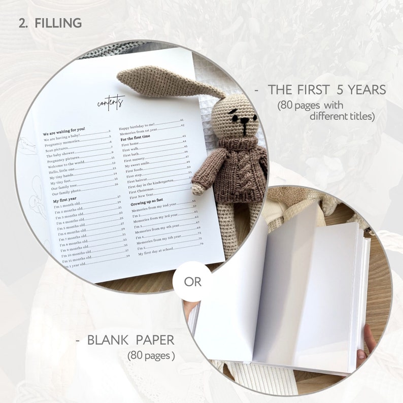 Baby Memory Book First Year, Baby Book Girl Baby Shower Gift, Keepsake ...