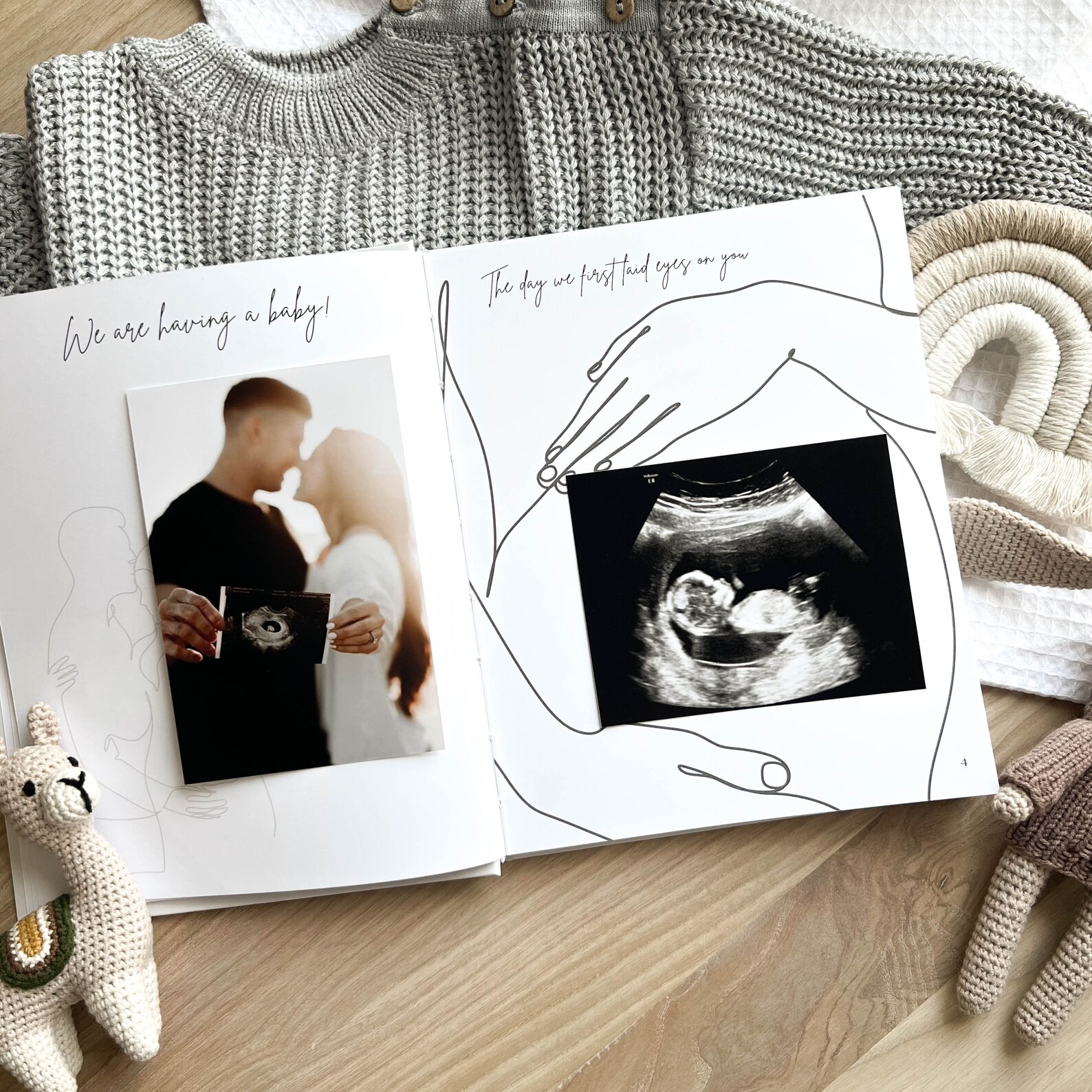 Baby Book - Baby Shower Gift, Baby Book First Year, Baby Memory Book 5 ...