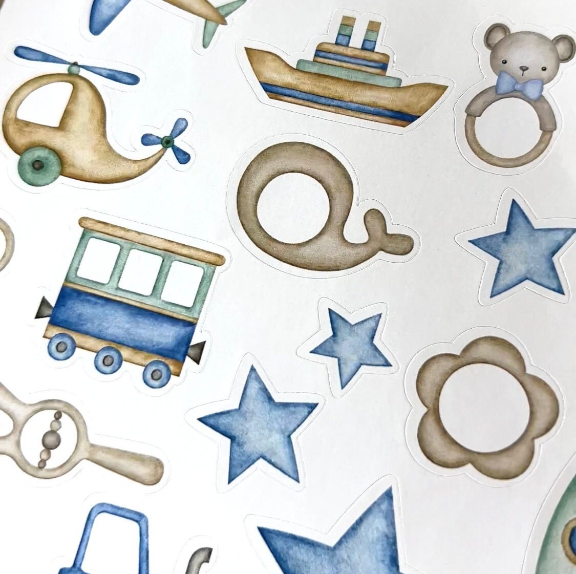 Baby Digital Stickers, Baby Shower Scrapbooking Sticker, Baby Scrapbook ...