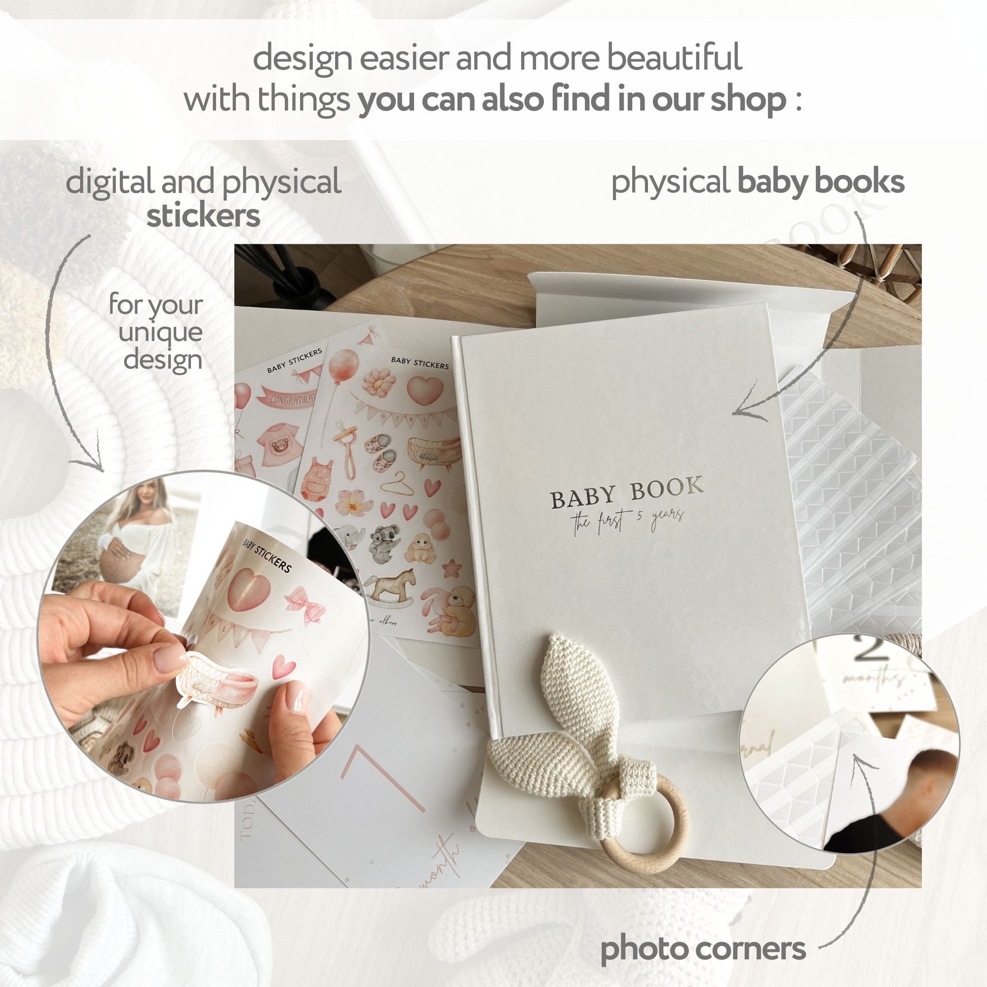 Baby First Year Book, Printable Baby Book First Year, Single Mom Baby ...