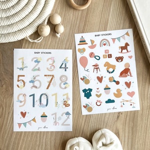 Baby Scrapbook Stickers, Baby Boy Stickers Printable, New Baby Scrap ...