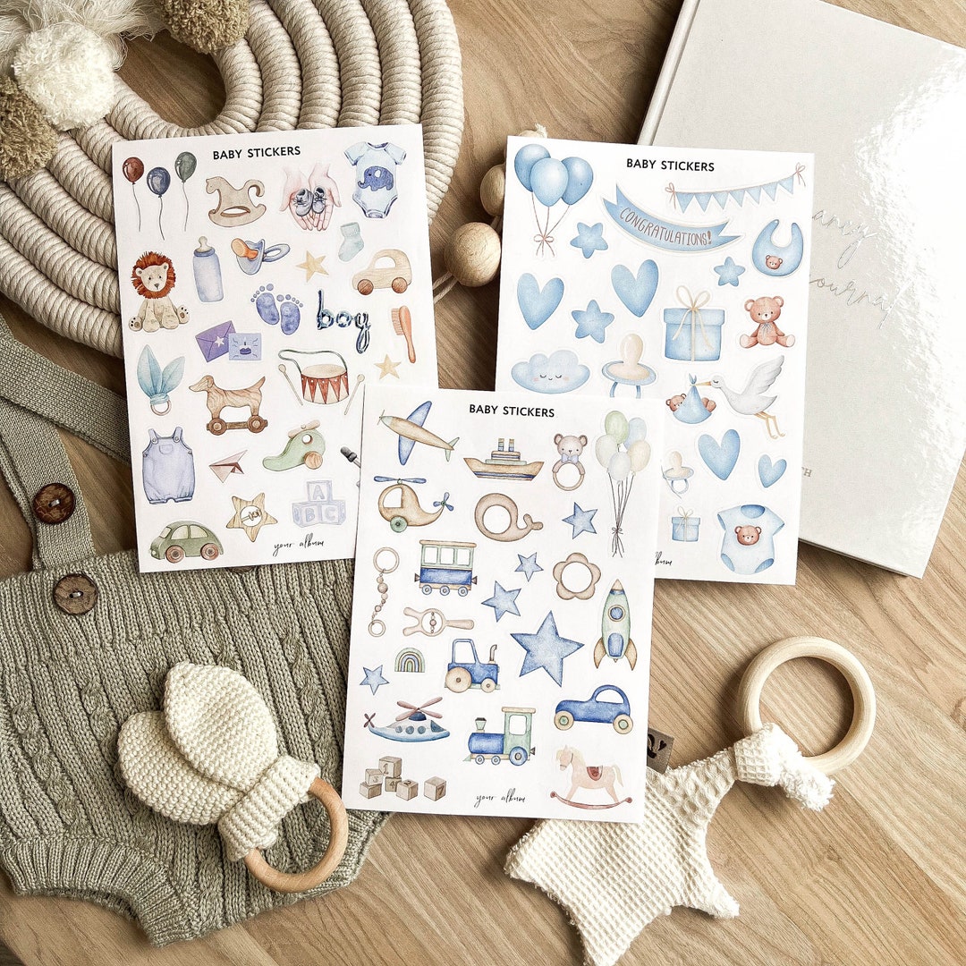 Baby Scrapbook Stickers, Baby Boy Sticker Scrapbook, Hey Baby Stickers ...