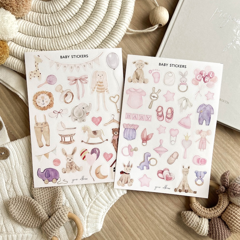 Baby Scrapbook Stickers, Baby Boy Sticker Scrapbook, Hey Baby Stickers ...