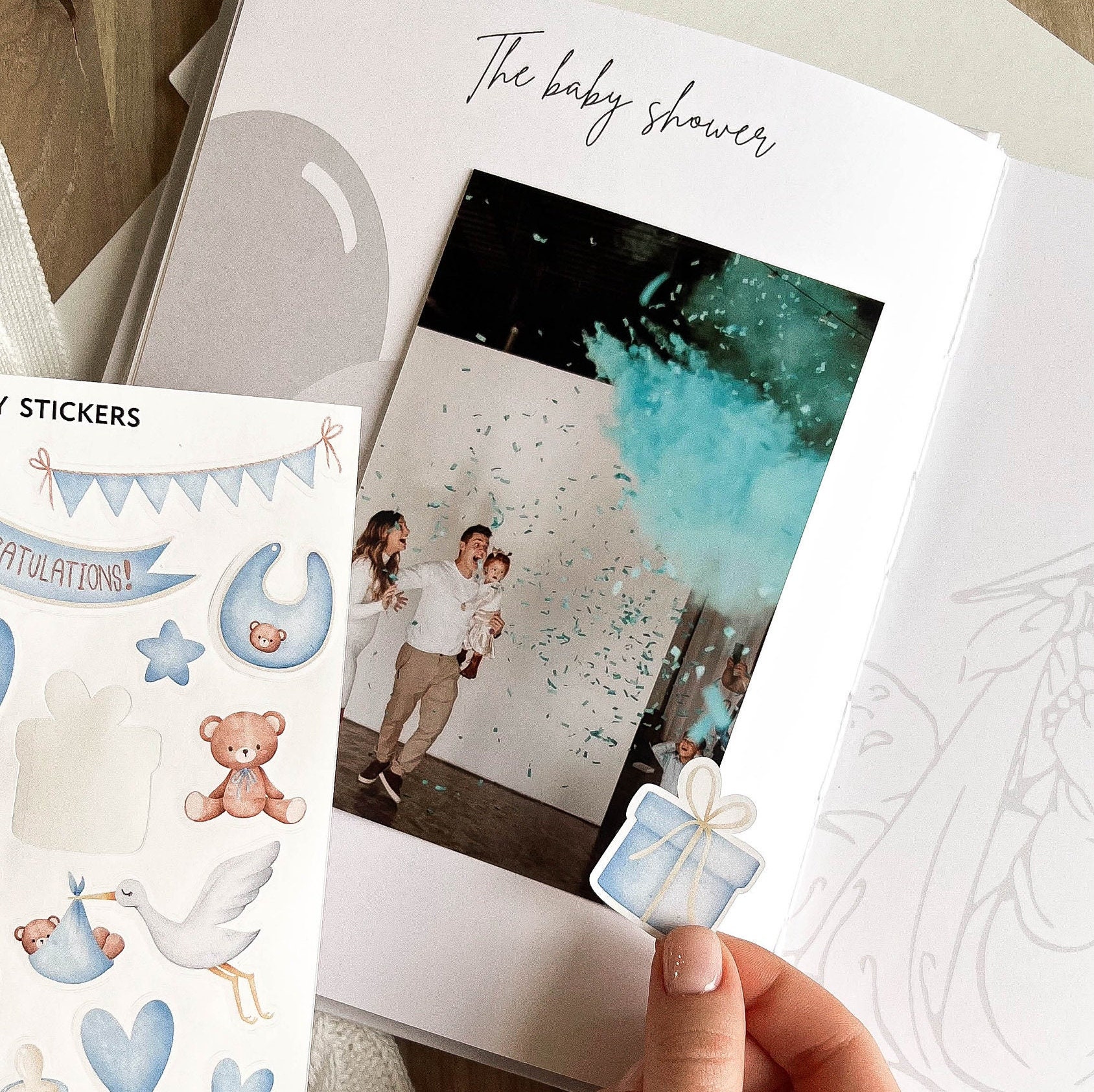 Baby Scrapbook Stickers, Baby Boy Sticker Scrapbook, Hey Baby Stickers ...