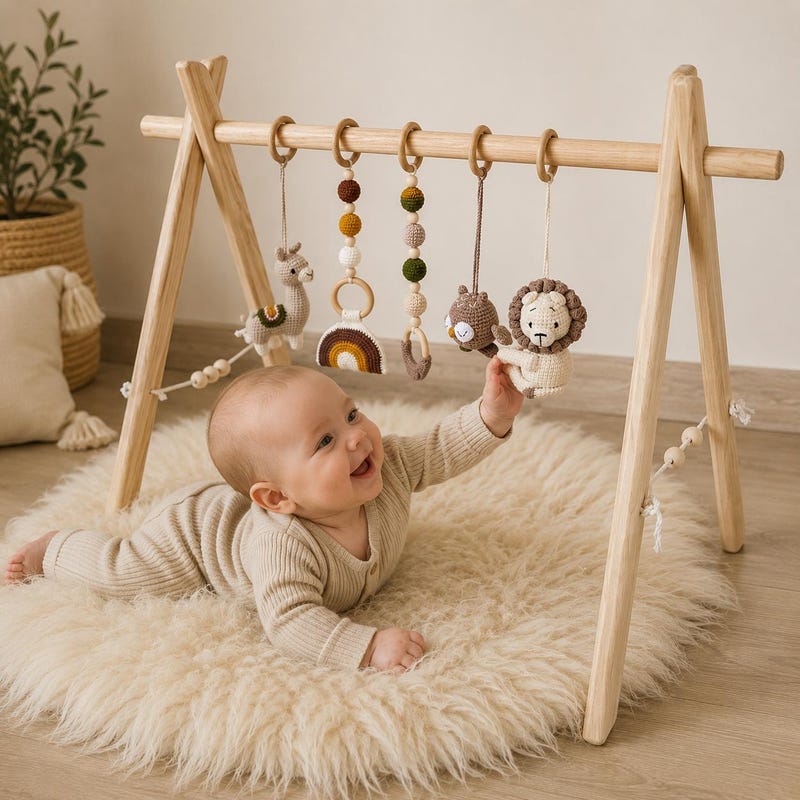 Baby Gym Hanging Crochet Toys - Etsy New Zealand