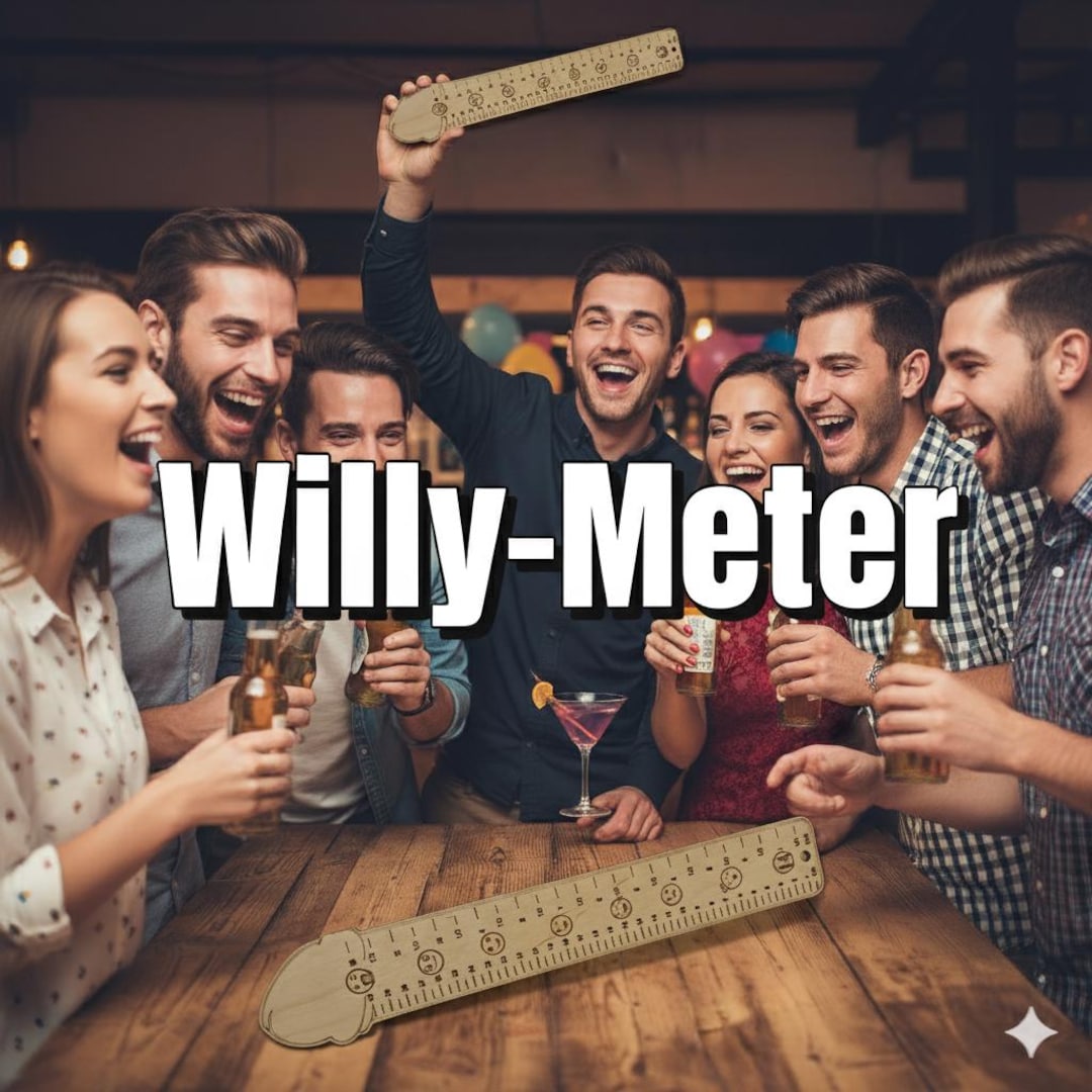 Willy Meter | Length Measuring Ruler | Stag Party Gag Gift for Men ...