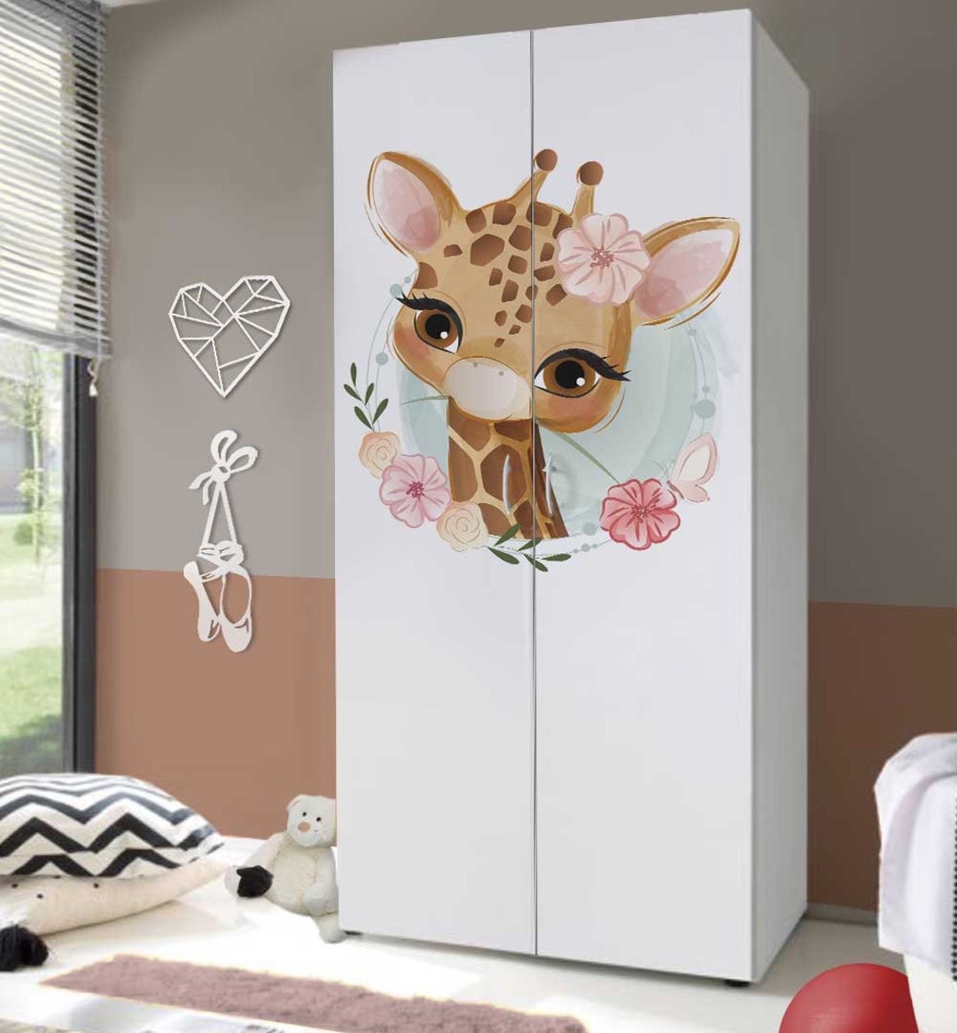 Stickers for Pax Adhesive Films Giraffe Kids Children's Room Furniture ...