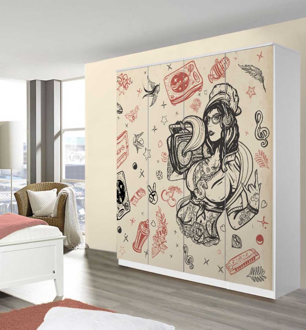 Stickers for Pax Adhesive Films Hiphop Music Art Furniture - Etsy