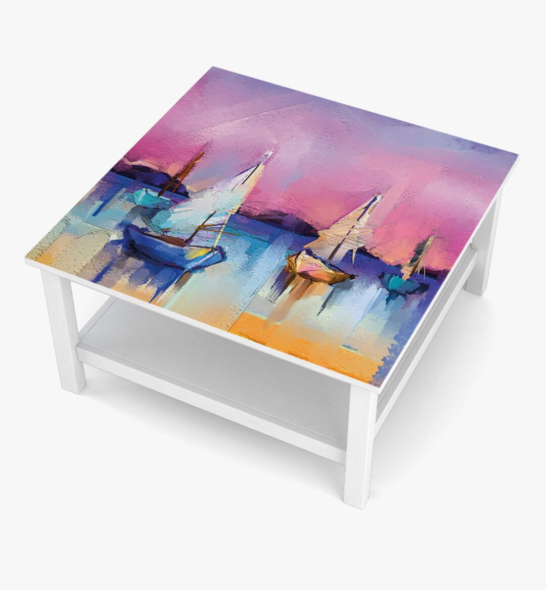 Table Foil Boats on Ocean Bubblefree Self-adhesive Foil - Etsy