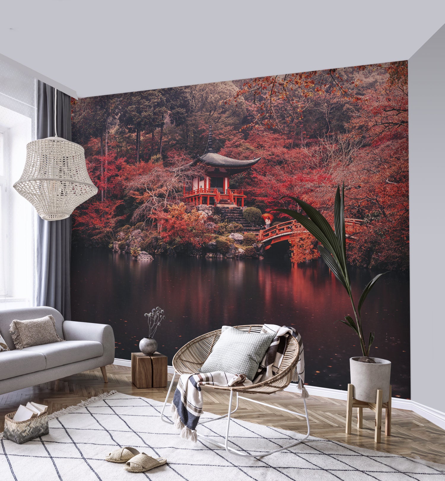 Japan Tapete Fototapete Wand Tempel rot kinderleicht - Etsy