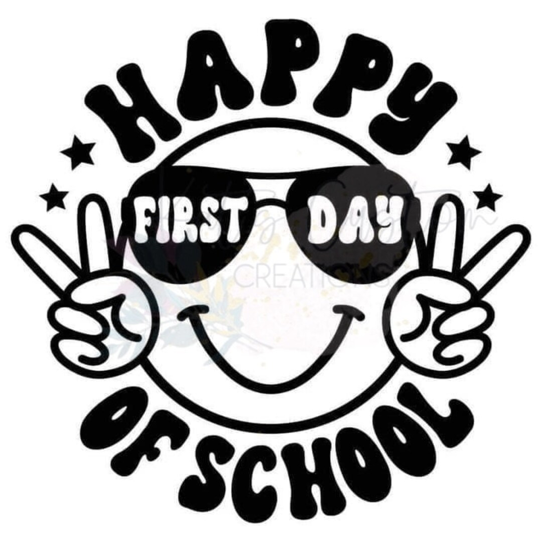 Happy First Day of School SVG Back to School Svg 1st Day of - Etsy