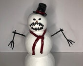 Evil Snowman Statue