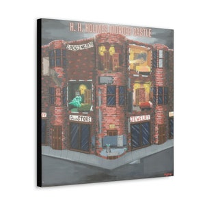 Paranormal Art HH Holmes Murder Castle Art Mystery Wall Art Print ...