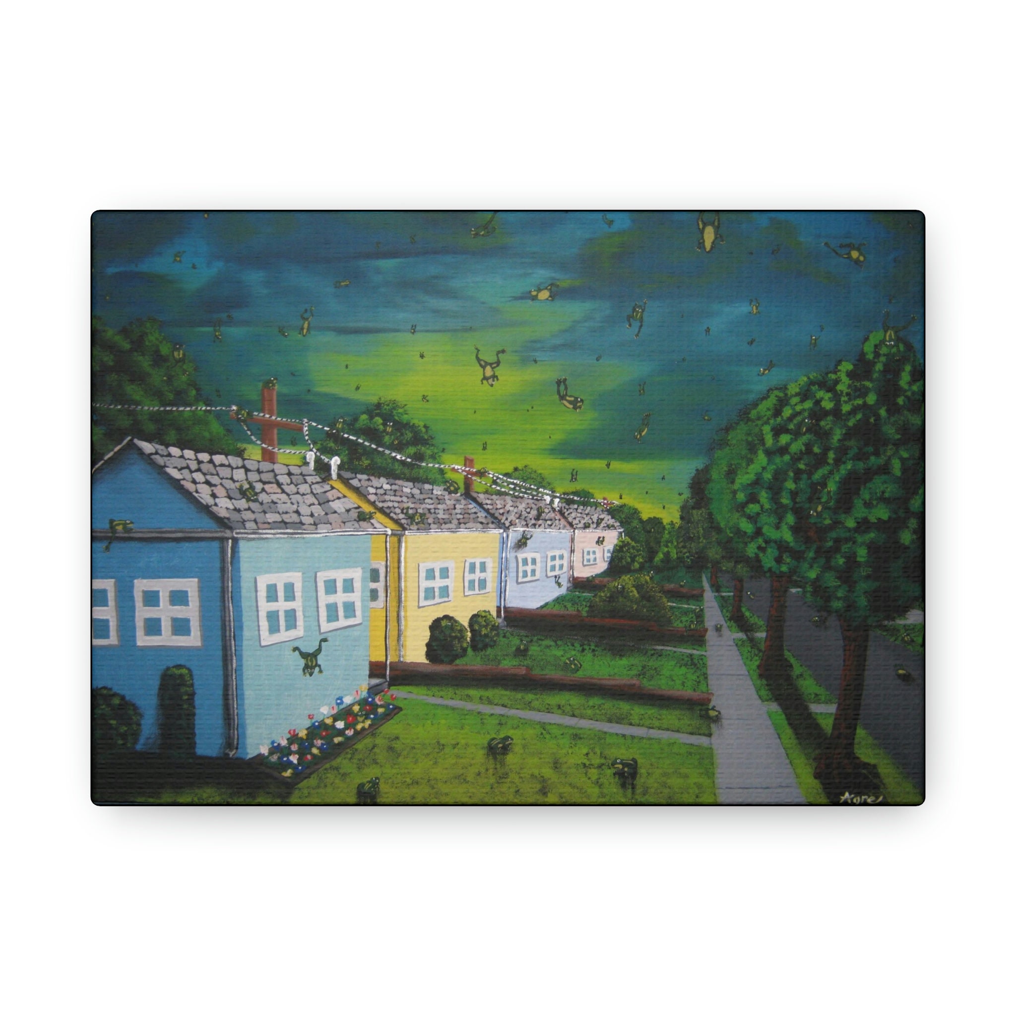 Horror Art Frog Art Print Creepy Wall Hanging Art Print Apocalypse Art ...
