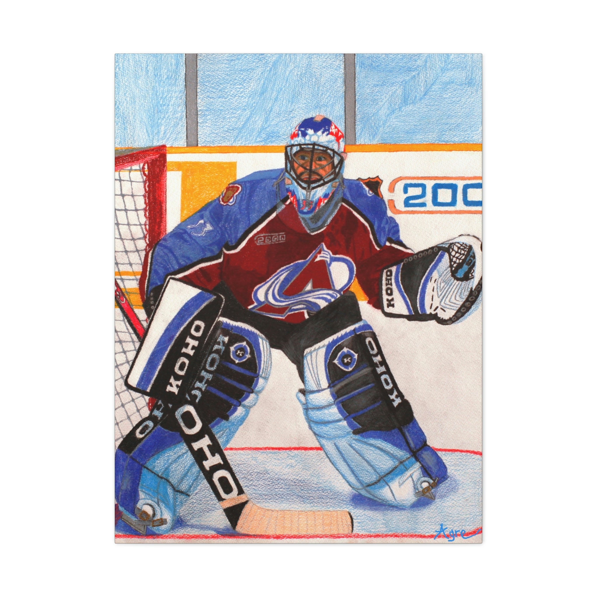 Sports Art Roy Art Print Colorado Avalanche Art Avs Wall Art for Man ...