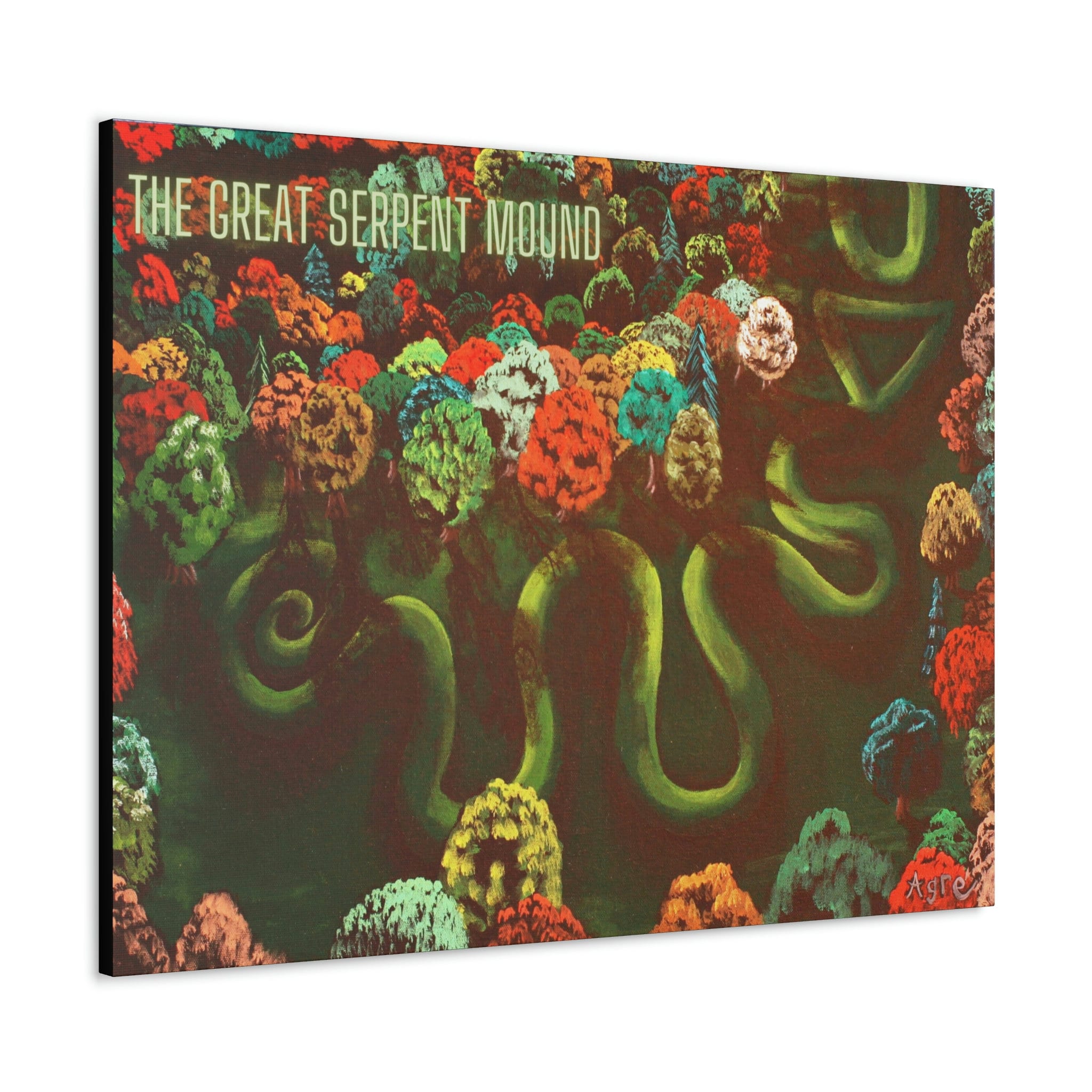 Paranormal Art Great Serpent Mound Art Mystery Wall Art Print - Etsy