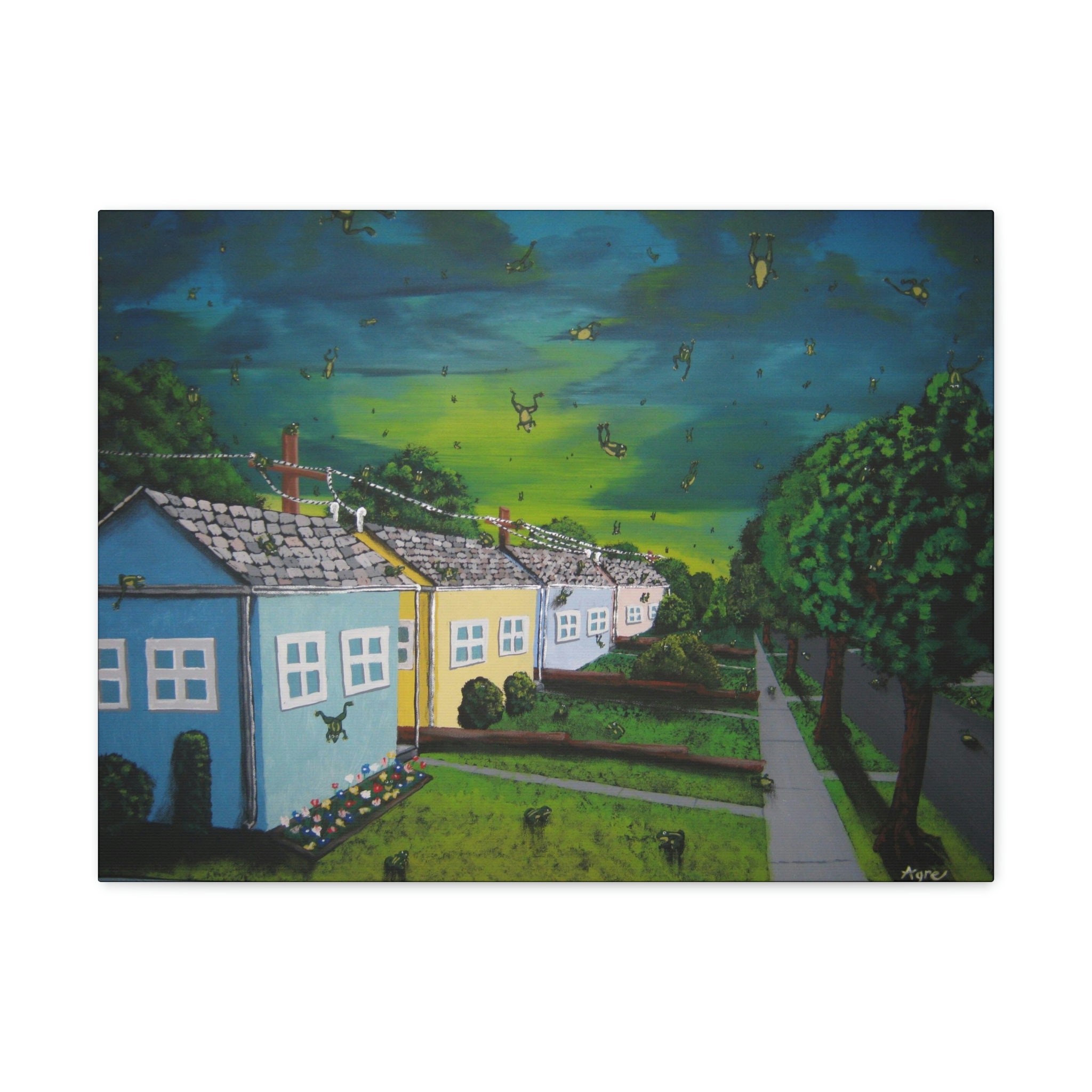 Horror Art Frog Art Print Creepy Wall Hanging Art Print - Etsy