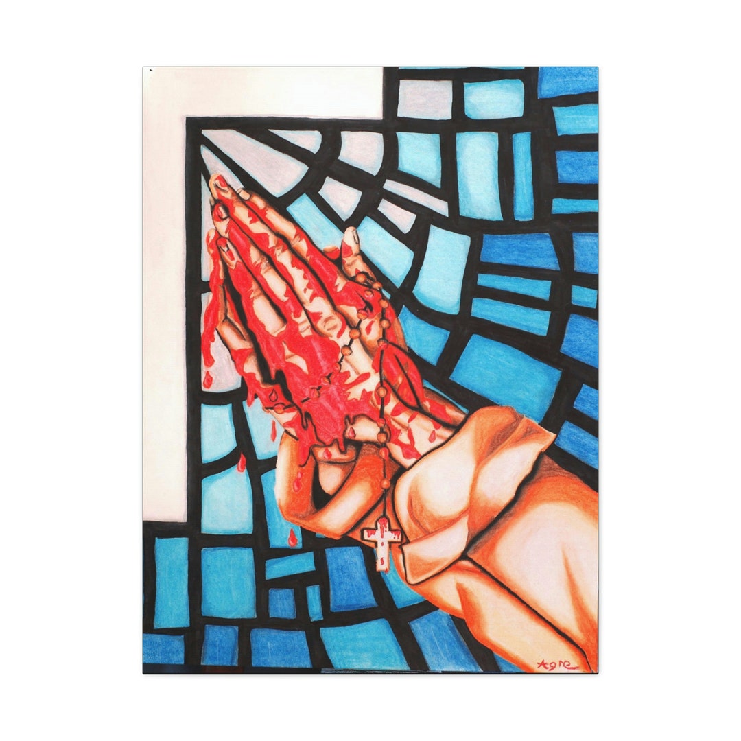 Atheist Art Jesus Art Rosary Art Wall Print Political Art Religion Wall Art Print Religious Wall ...