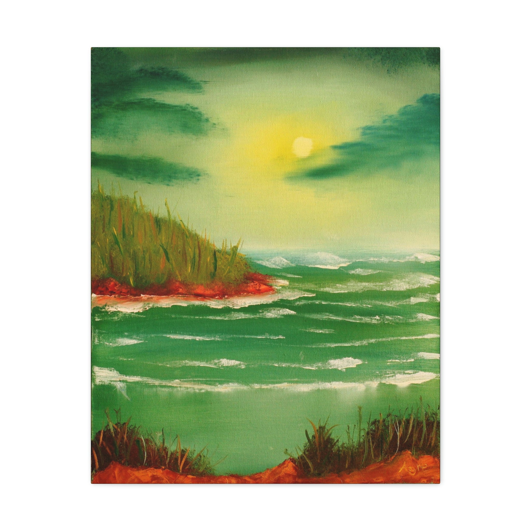 Sea Green Ocean Painting Wall Art Nature Wall Art Ocean Wall - Etsy