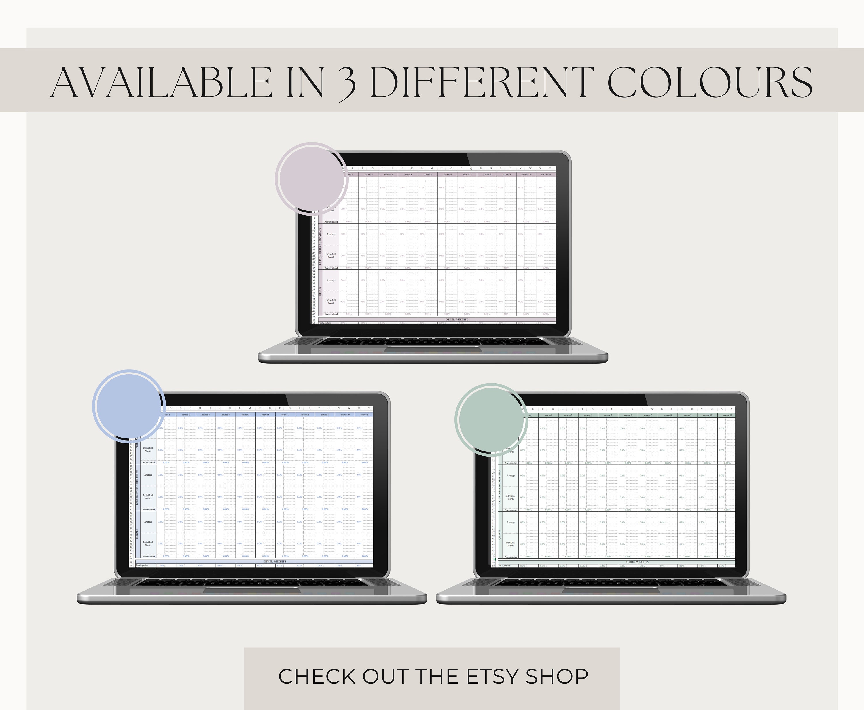 GPA Calculator Excel Spreadsheet | Digital GPA Calculator | GPA ...