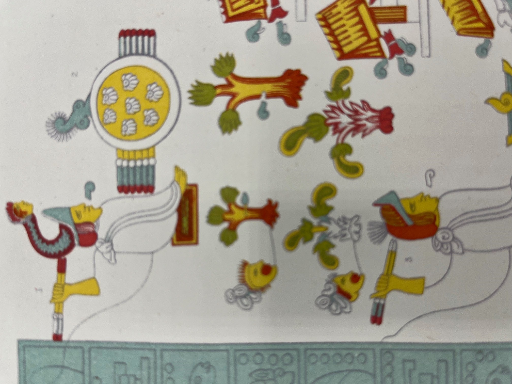 Ancient Mexico Pictorial Writing - Antique Print 1876 - Etsy