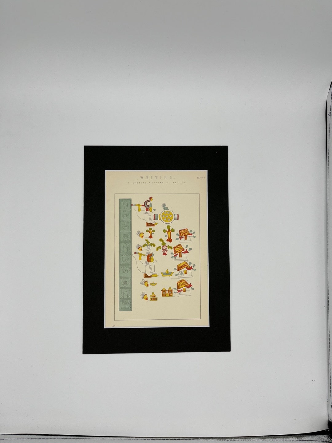 Ancient Mexico Pictorial Writing - Antique Print 1876 - Etsy