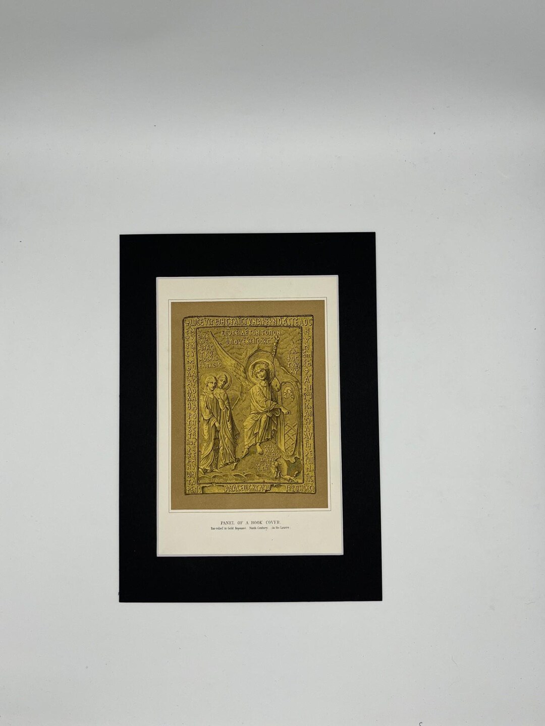 Renaissance Book Cover Panel - Antique Print 1870. - Etsy