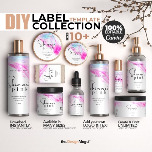 Body Butter DIY Label Template-editable Elegant Body - Etsy