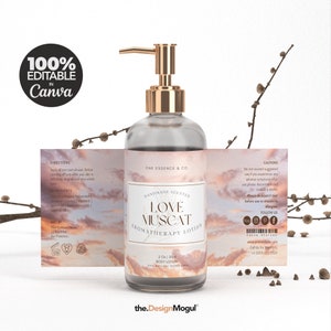 DIY Editable Skincare Product Label Collection - Body Butter / Beard ...