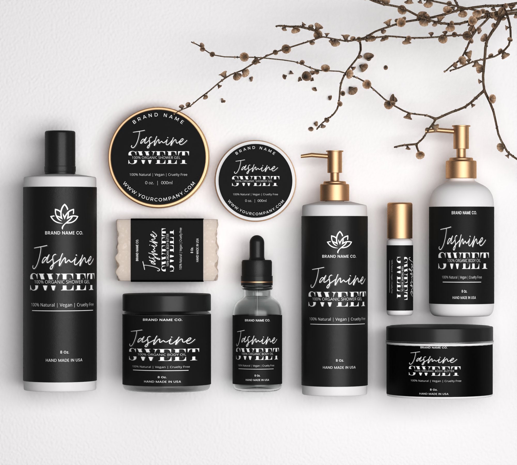 Editable Body Product Labels DIY Cosmetic Labels Editable | Etsy