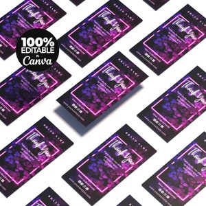 Editable Box Label Template,packaging Labels, Order Packaging Seal ...