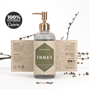 Emma's - DIY Editable Skincare Product Label Collection - Body Butter ...