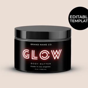 EDITABLE Body Butter Label Template | DIY Shea Butter Labels | Body ...