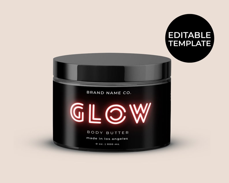 EDITABLE Body Butter Label Template DIY Shea Butter Labels - Etsy